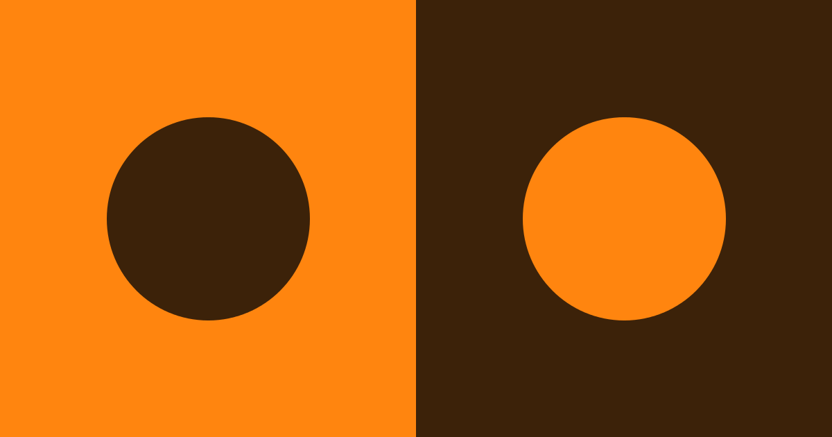 Flush Orange & Dark Ebony